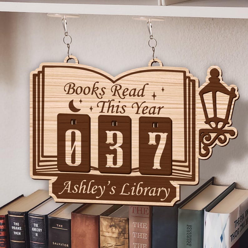 Customized Books Read Tracker - Books Read This Year, Bookshelf Counter ...