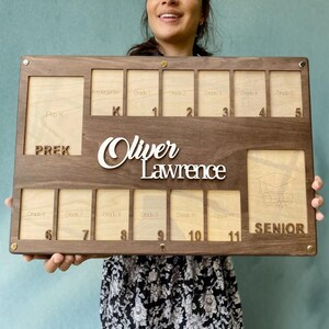 Personalized School Years Photo Frame, School Picture Frame K-12 ...