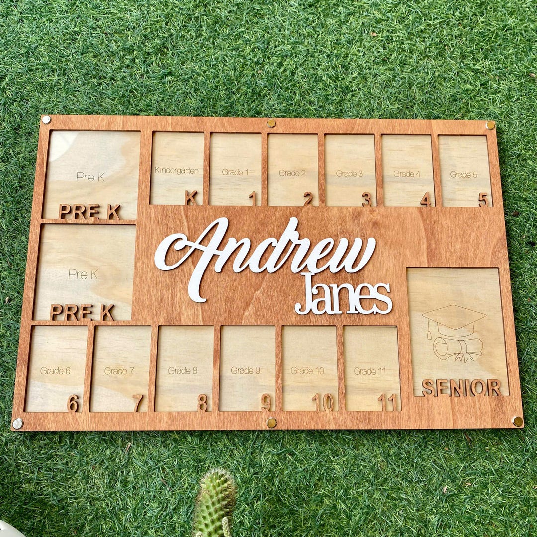 Prek to Grade 12 School Picture Frame, Pre K to Senior School Picture ...