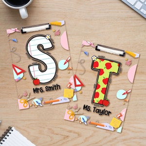 Personalized Teacher Clipboard, Custom Acrylic Clipboard for Teacher ...