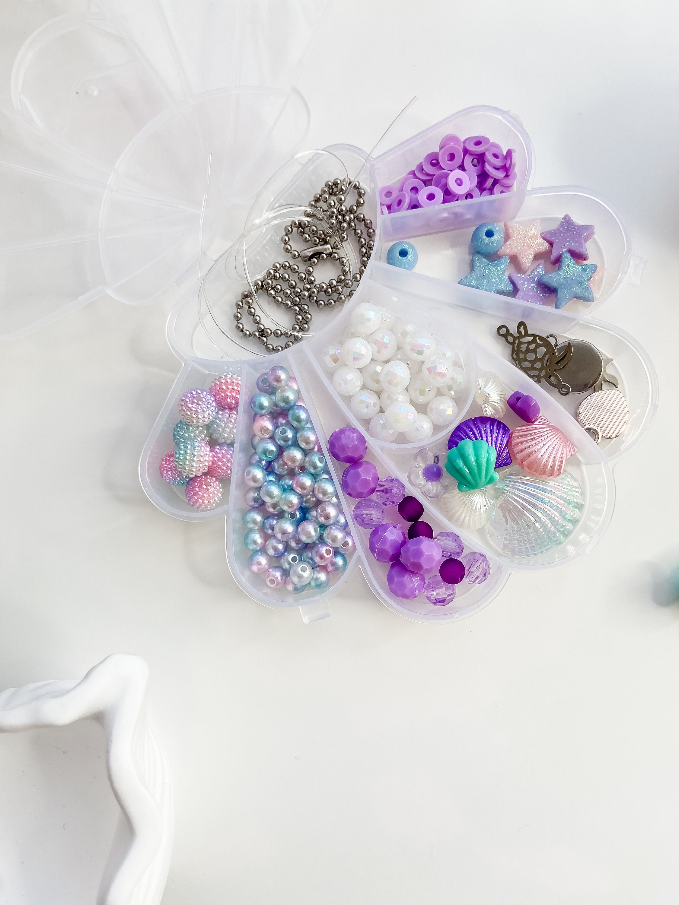 Tropical Clam Shell Bead Kit | DIY Beads | Coastal Summer Bracelets ...