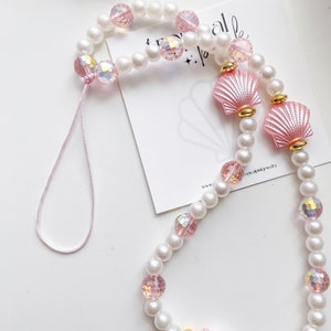Mermaid Kisses Cell Phone Charm | Freshwater Pearls | Gold Seashell ...