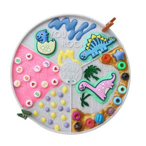 LIGHT GREY Picky Party Plate Picking Fidget Starter Picky Plate Kit ...