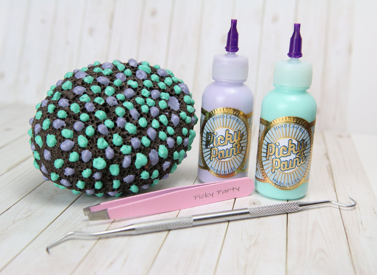 Picky Party Sensory Picking Stone Purple and Caribbean Blue - Etsy