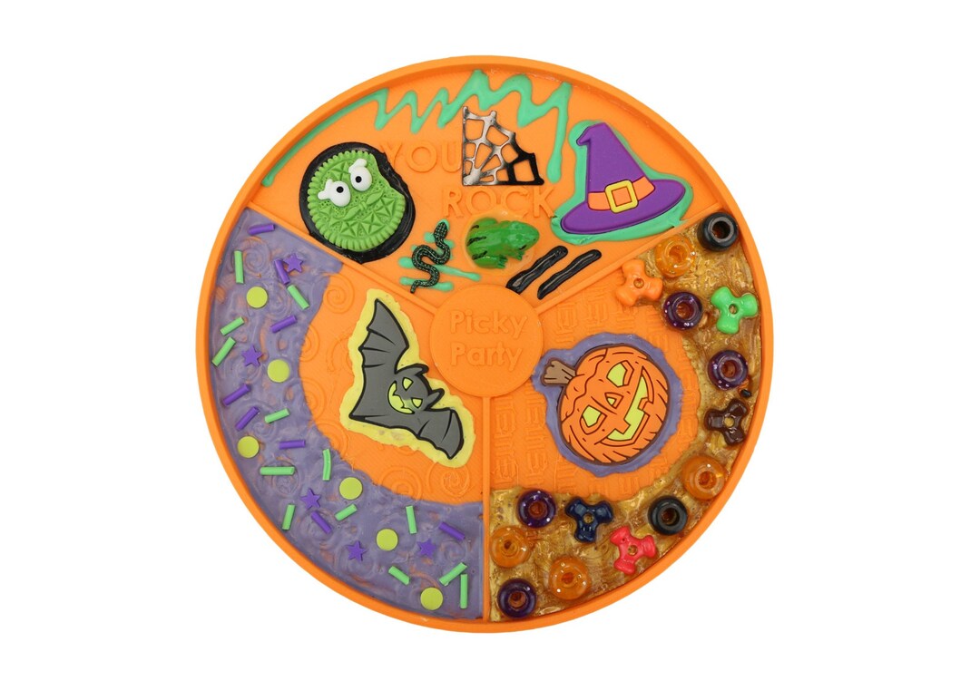 Halloween Picky Party Plate Picking Fidget, Starter Picky Plate Kit ...