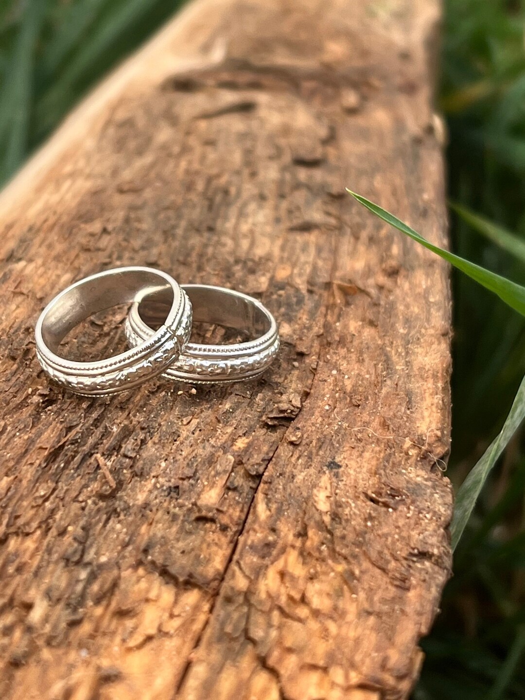 Sterling Silver Flower Bands - Etsy