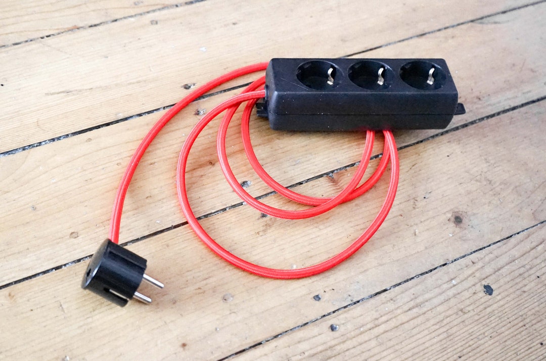 3x Custom Cloth Cord Connector Strip | Multiple Socket | Textile Fabric ...