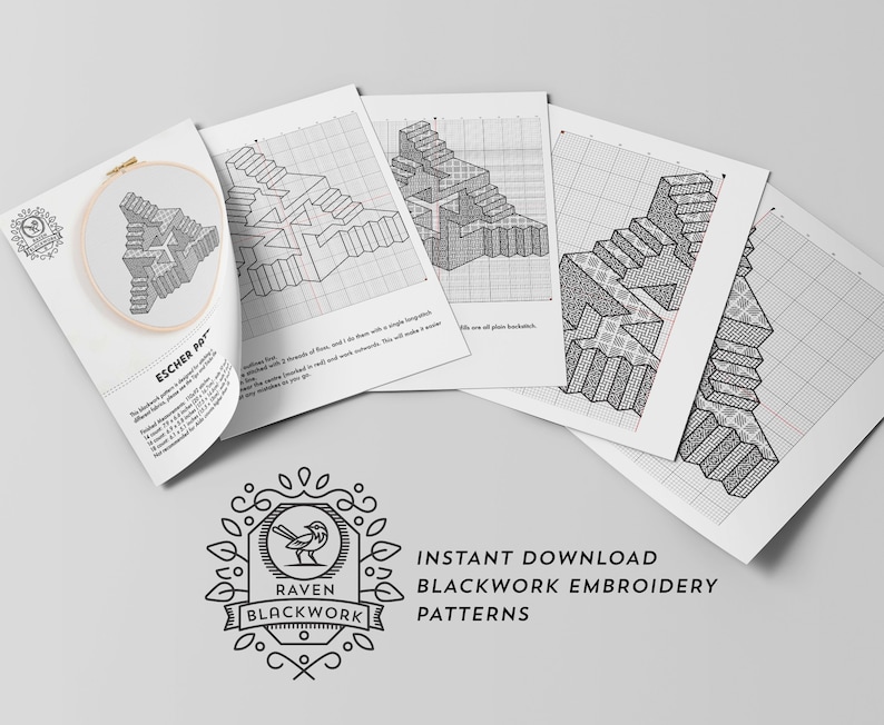 Blackwork Embroidery Pattern - Spider Embroidery Pattern - Unique ...