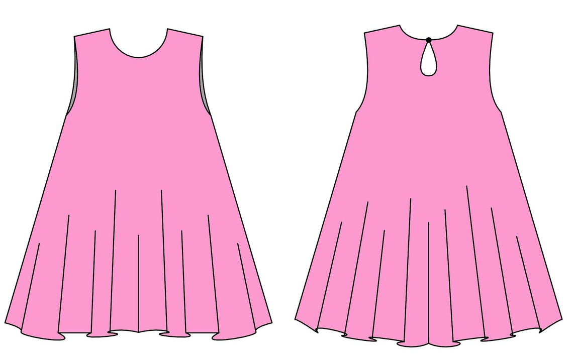 Trapeze Dress Sewing Pattern Dress Pattern A-line Dress - Etsy Australia