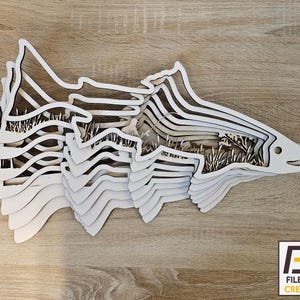 Salmon Fishing Laser Cut SVG, DXF File - Instant Download for DIY ...