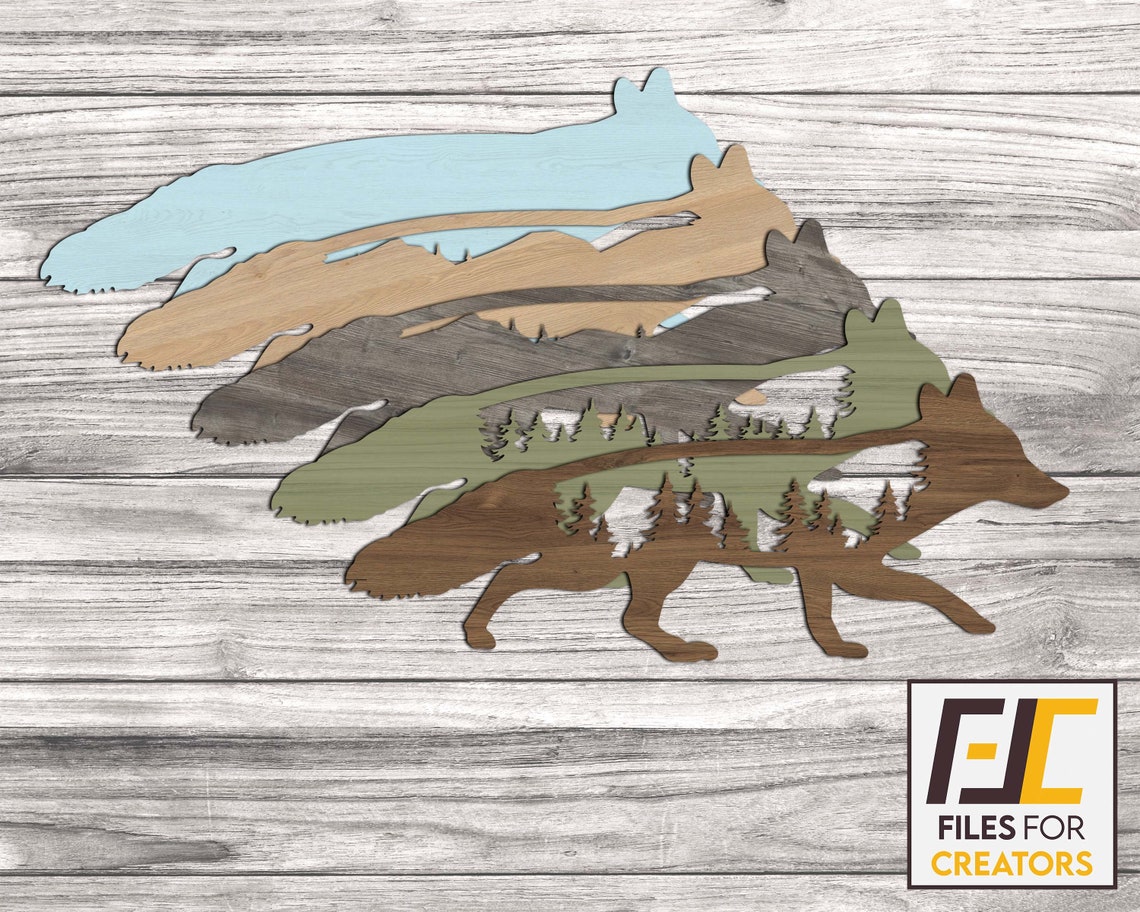 Fox Laser Cut Svg Dxf Files. Cnc Files for Wood. Glowforge - Etsy