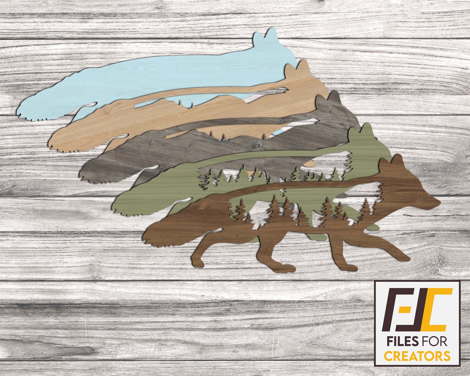 Fox Laser Cut Svg Dxf Files. Cnc Files for Wood. Glowforge - Etsy