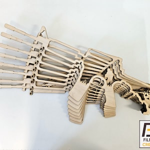 M16 M4 Rifle Laser Cut SVG, DXF File - Instant Download for DIY ...