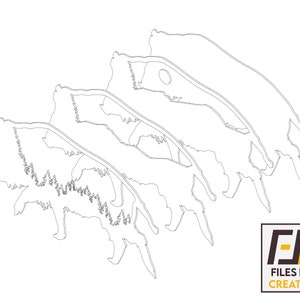 Boar Laser Cut, Svg Dxf Files. Cnc Files for Wood. Wall Art, Decal ...