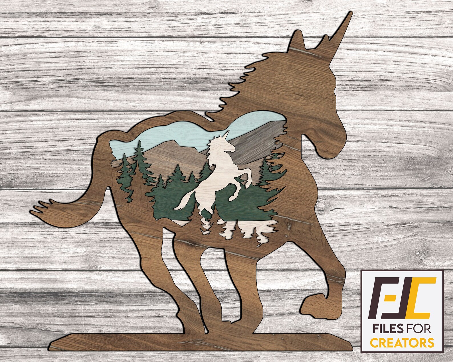 Unicorn Laser Cut, Svg Dxf Files. Cnc Files for Wood. Glowforge Ready ...