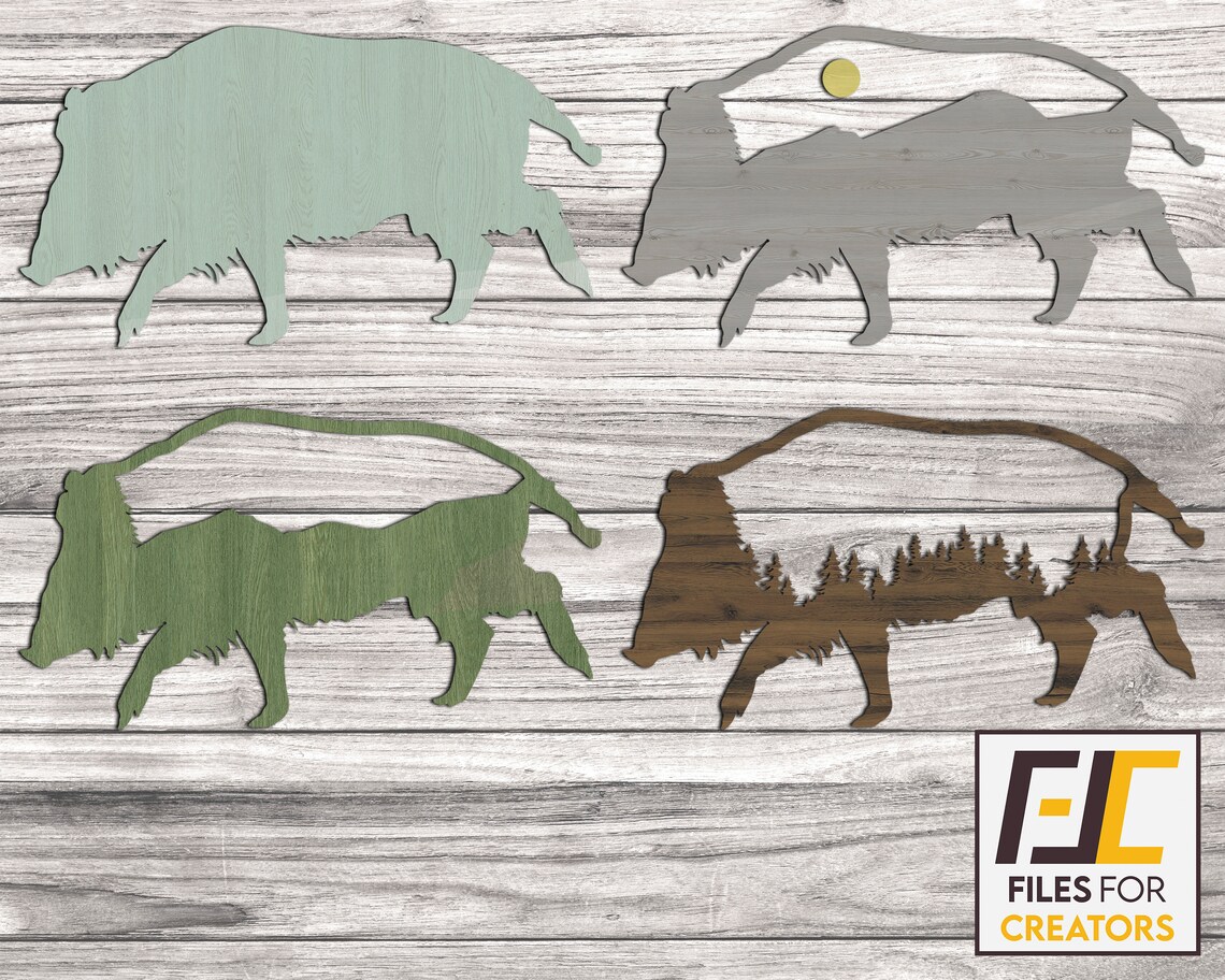 Boar Laser Cut Svg Dxf Files. Cnc Files for Wood. Wall Art - Etsy