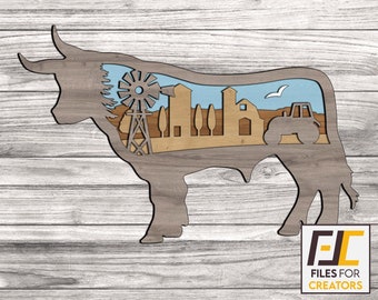 Lamb / Farm Laser Cut Svg Dxf Files. Cnc Files for Wood. - Etsy