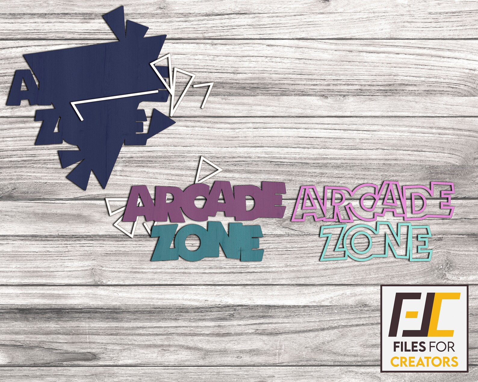 Arcade Zone Laser Cut Files, Vector Cutting Plan, Multi-layer Wall ...