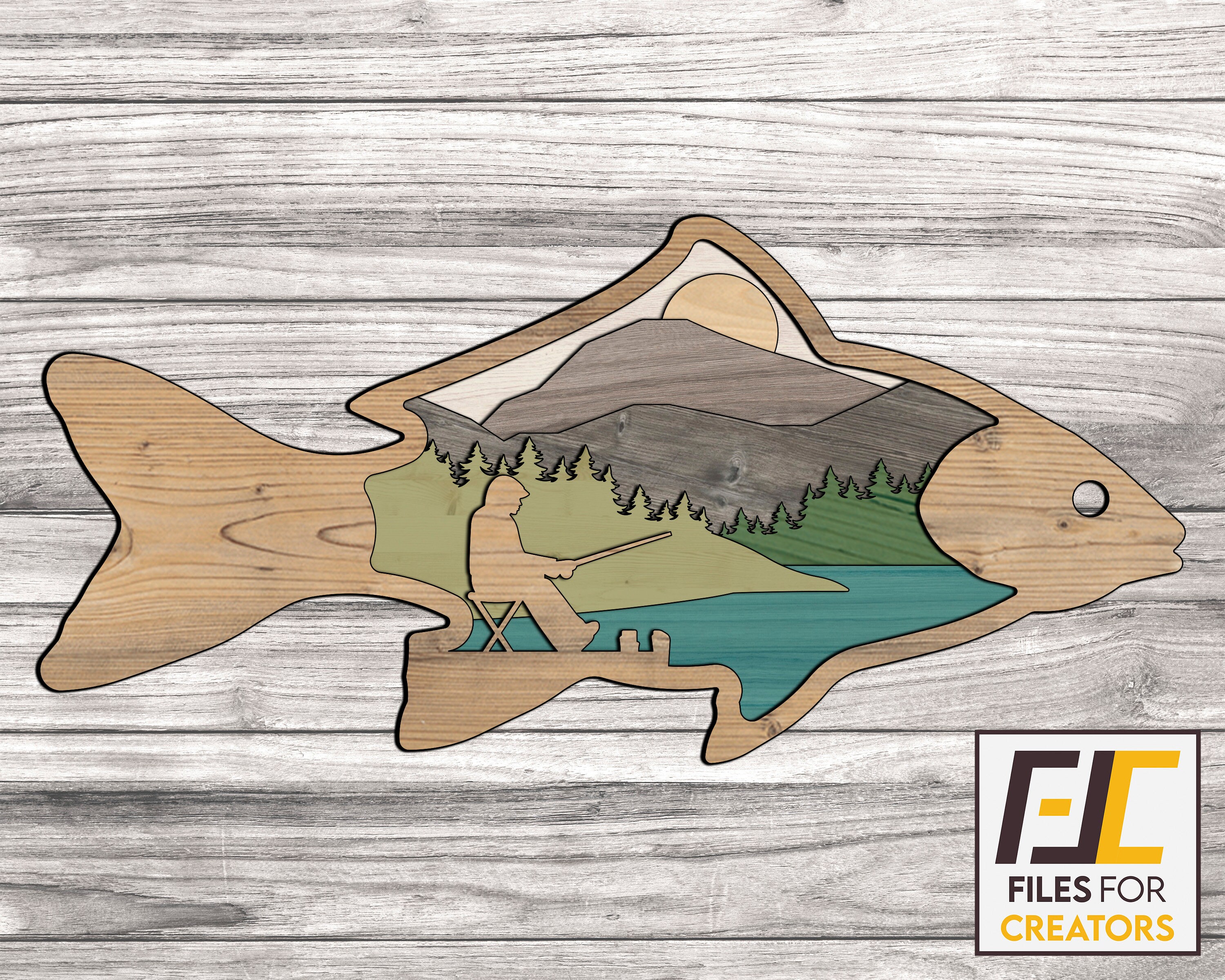 Carp Fishing SVG: Layered Laser Cut Wall Decor (digital Download) - Etsy UK