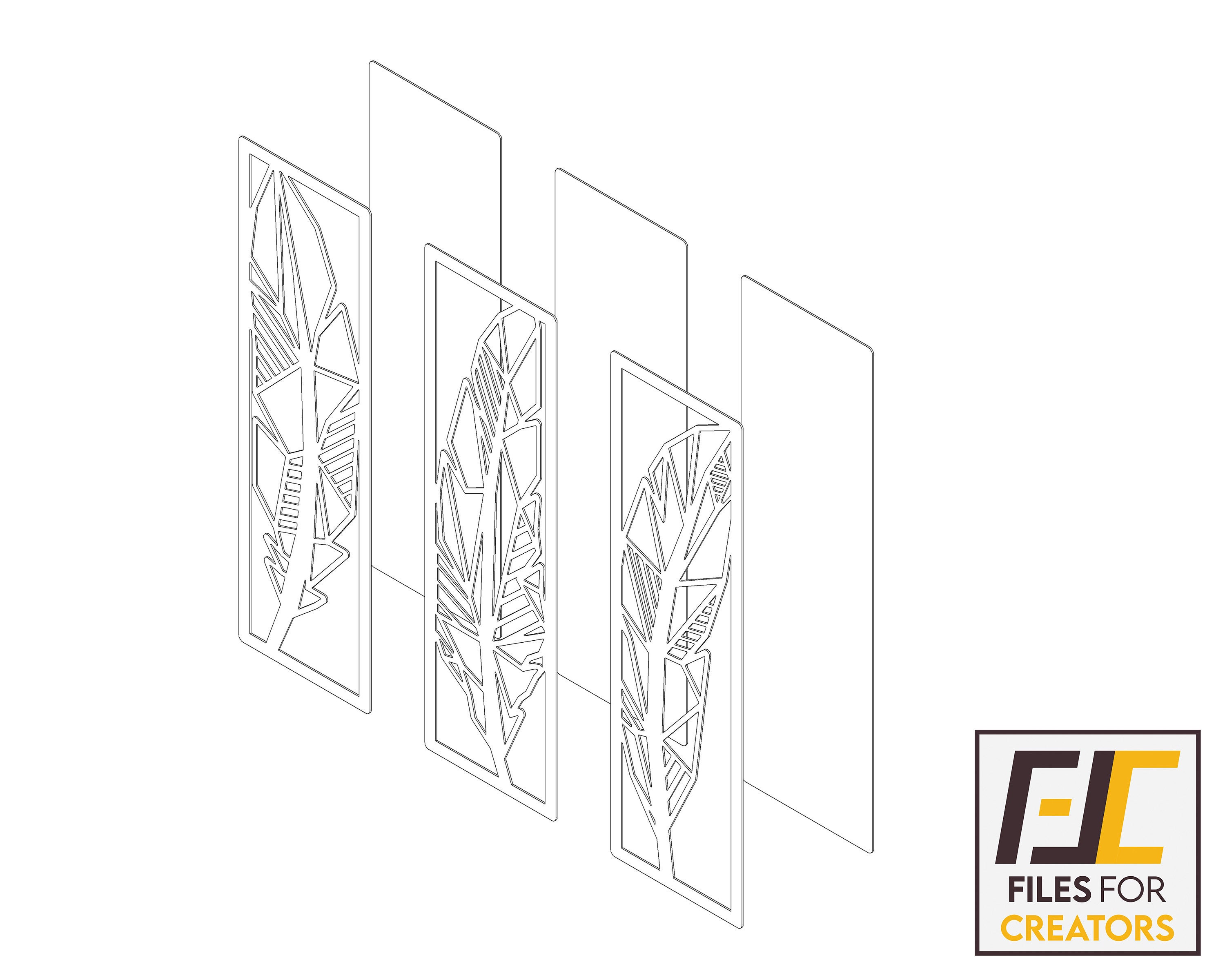 Feathers Laser Cut Svg Dxf Files. Cnc Files for Wood. Wall - Etsy