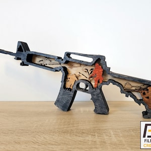 M16 M4 Rifle Laser Cut SVG, DXF File - Instant Download for DIY ...