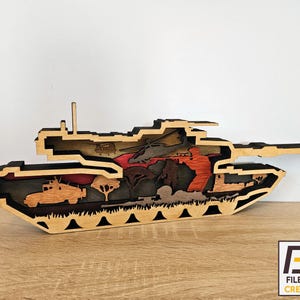 Tank Laser Cut SVG, DXF File - Instant Download for DIY Woodworking ...