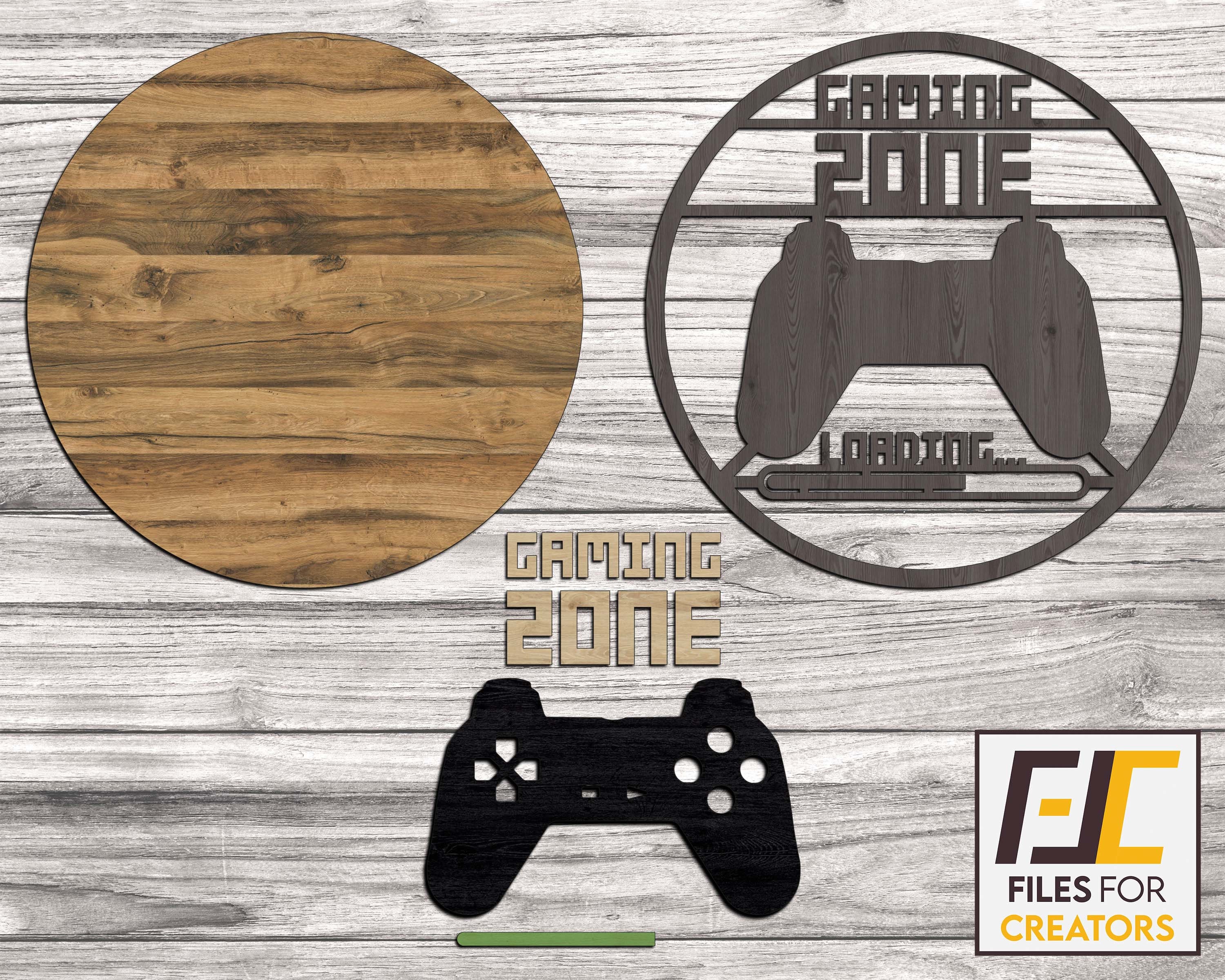 Gaming Zone Sign Laser Cut Files: SVG DXF CNC Glowforge Ready - Etsy UK