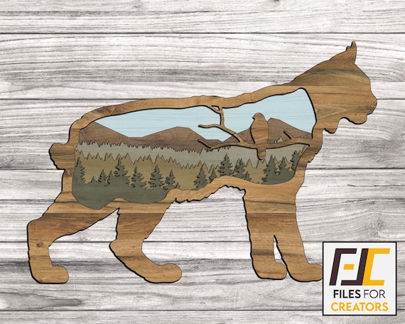 Bobcat Laser Cut Svg Dxf Files. Cnc Files for Wood. Glowforge - Etsy ...