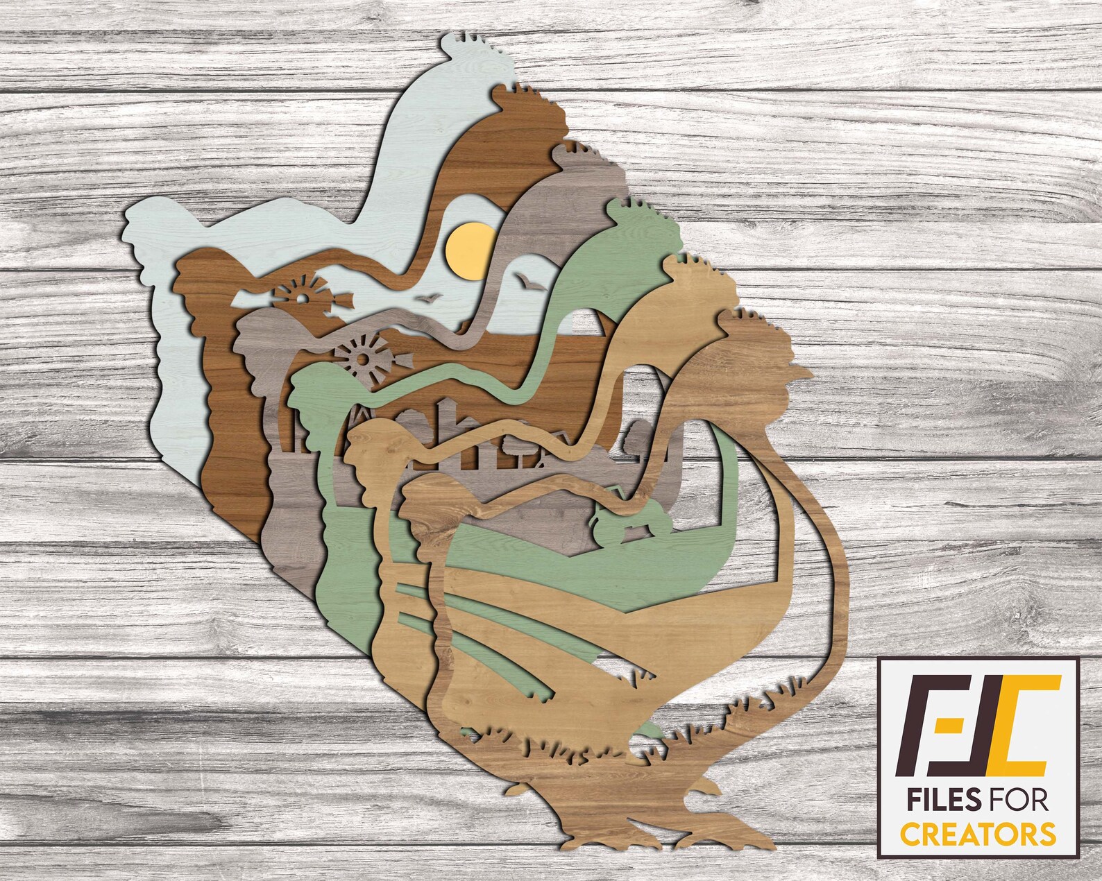 Chicken / Hen / Farm Laser Cut Svg Dxf Files. Cnc Files for - Etsy