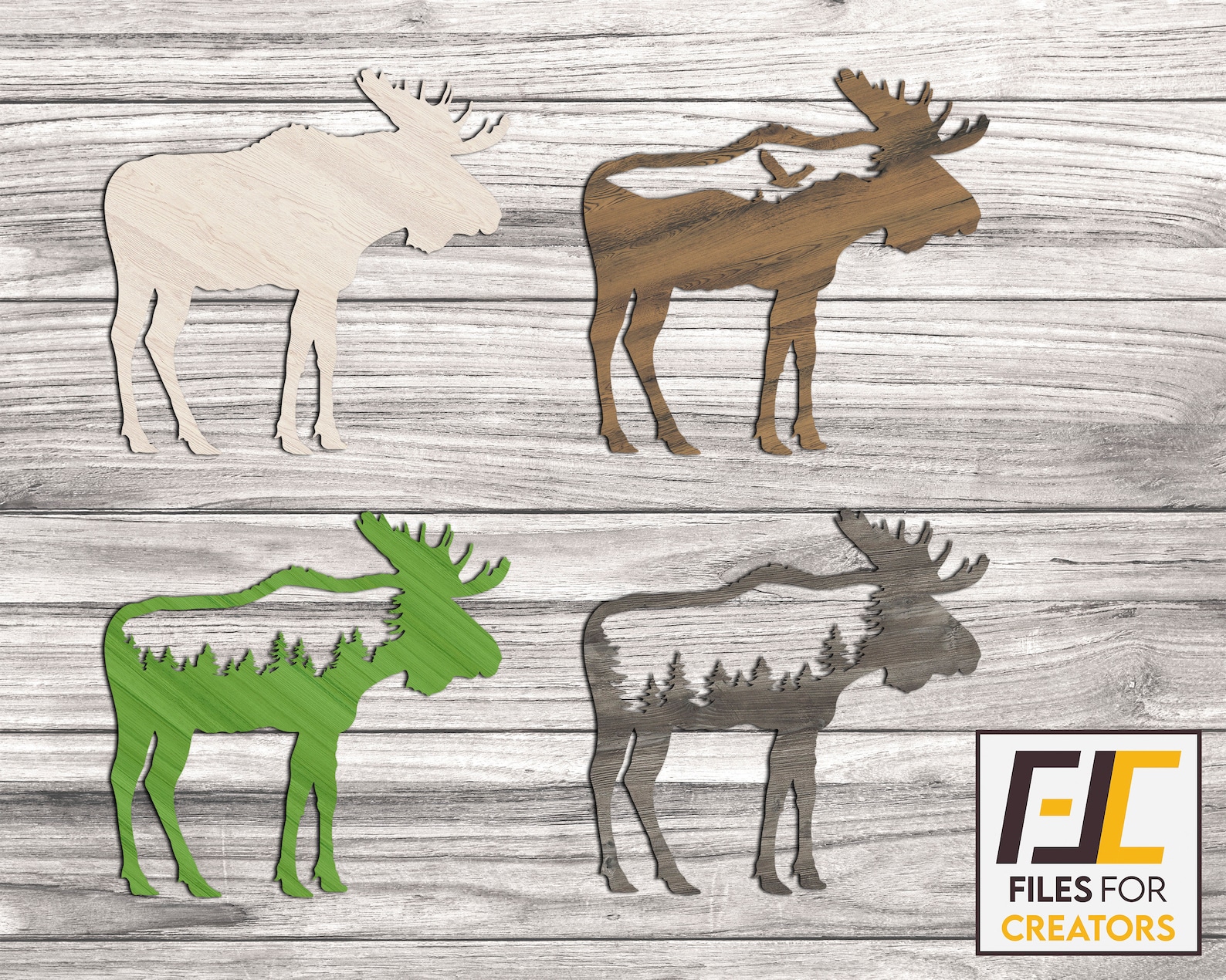 Moose Laser Cut Svg Dxf Files. Cnc Files for Wood. Wall Art - Etsy
