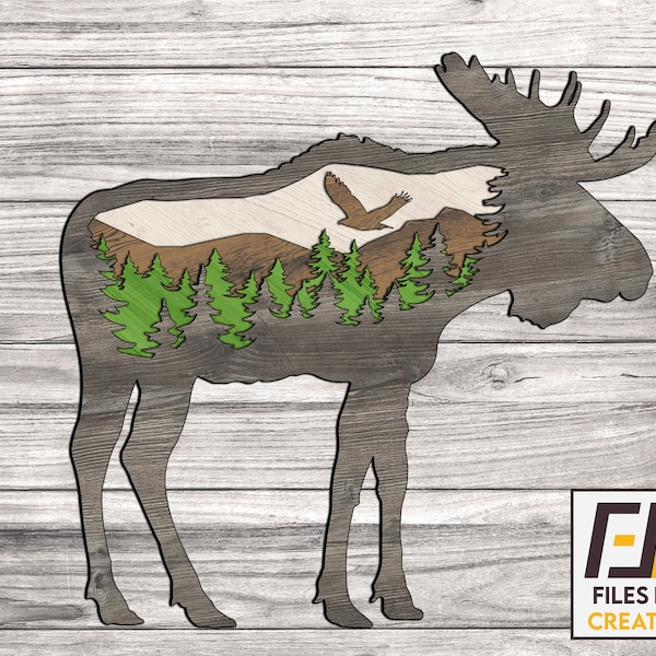 Laser Cut Moose File - Etsy