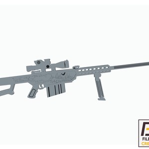 Sniper Rifle Laser Cut SVG, DXF File Instant Download for DIY ...
