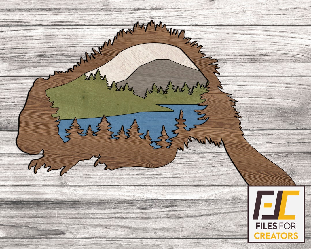 Beaver Laser Cut File, CNC Wood Wall Art (svg, Dxf, Eps, Ai, Pdf) - Etsy