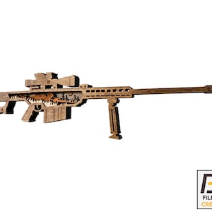 Sniper Rifle Laser Cut SVG, DXF File Instant Download for DIY ...