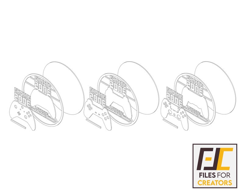 Gaming Zone Sign Laser Cut Files: SVG DXF CNC Glowforge Ready - Etsy Canada