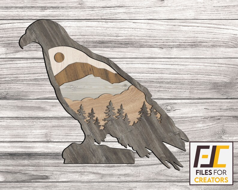 Eagle Laser Cut, Svg Dxf Files. Cnc Files for Wood. Wall Art, Decal ...