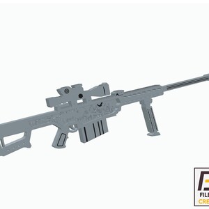 Sniper Rifle Laser Cut SVG, DXF File Instant Download for DIY ...