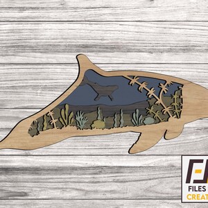 Sea Animals Laser Cut Files: CNC Wood Art, Decal Template (SVG/DXF) - Etsy