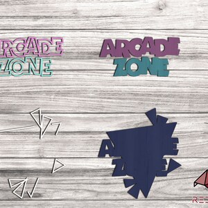 Arcade Zone laser cut files vector cutting plan multi-layer | Etsy