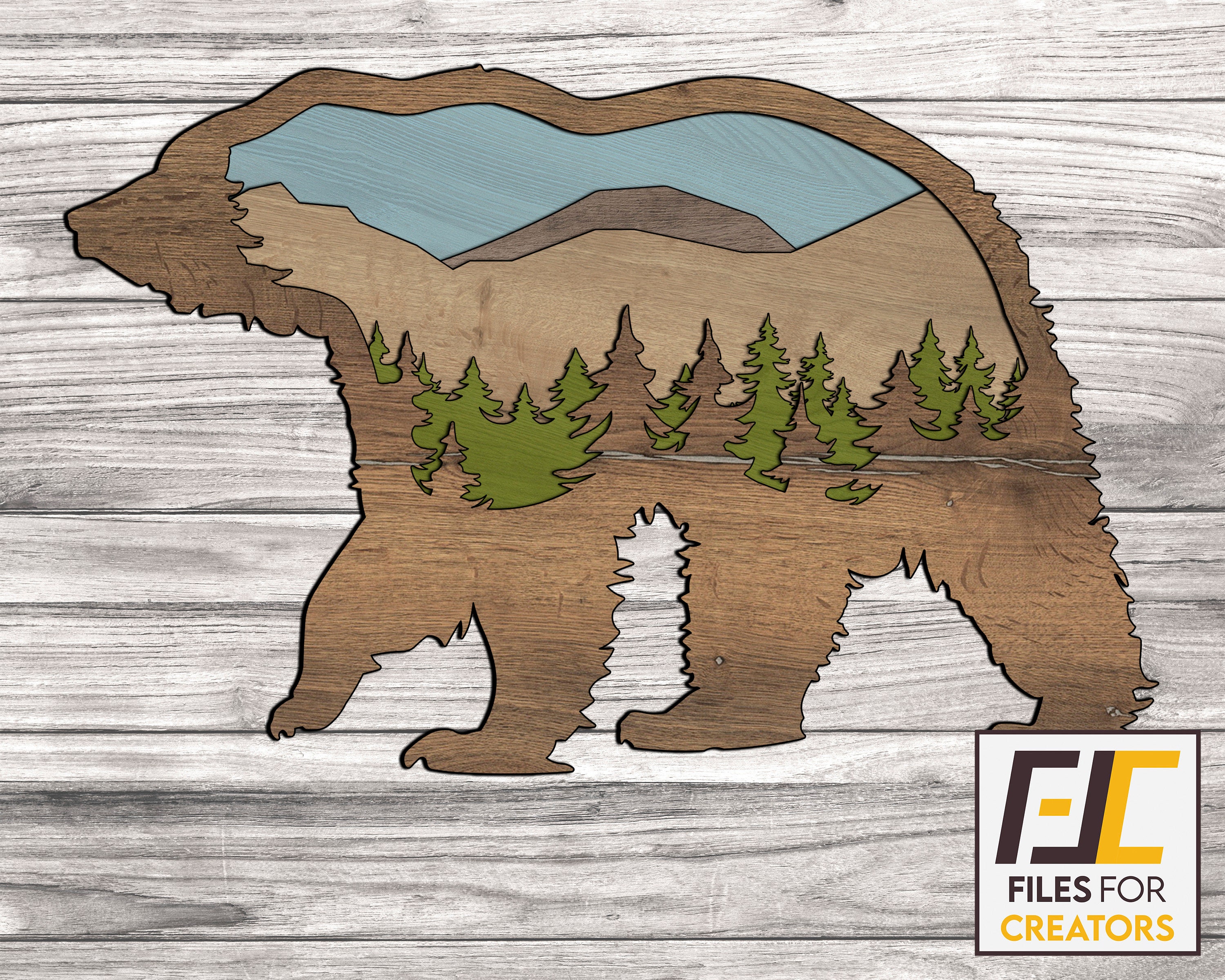 Bear Laser Cut Svg Dxf Files. Cnc Files for Wood. Wall Art - Etsy