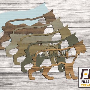 Animals Bundle Pack Laser Cut, Svg Dxf Files. Cnc Files for Wood. Wall ...