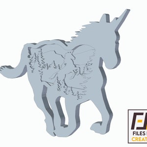 Unicorn Laser Cut, Svg Dxf Files. Cnc Files for Wood. Glowforge Ready ...