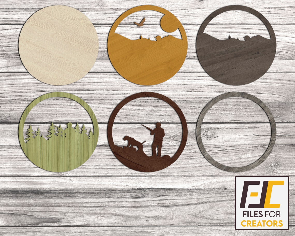 Hunting Laser Cut, Svg Dxf Files. Cnc Files for Wood. Wall Art, Decal ...