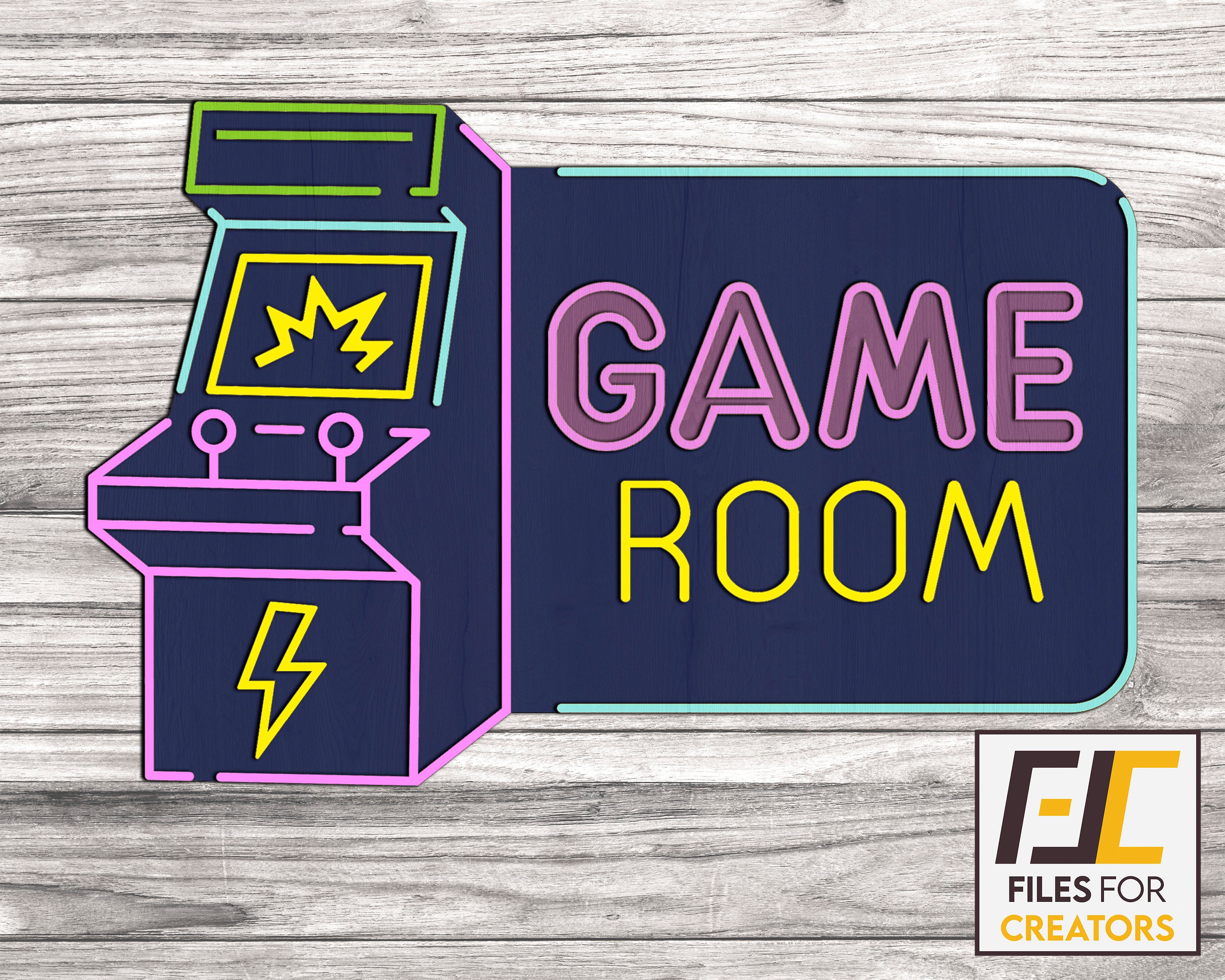 Game Room Laser Cut Files Vector Cutting Plan Multi-layer | Etsy