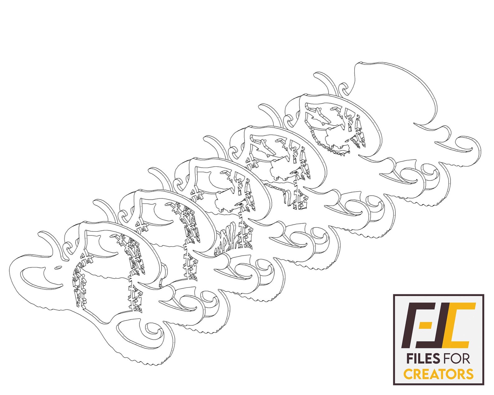 Octopus Laser Cut Svg Dxf Files. Cnc Files for Wood. - Etsy