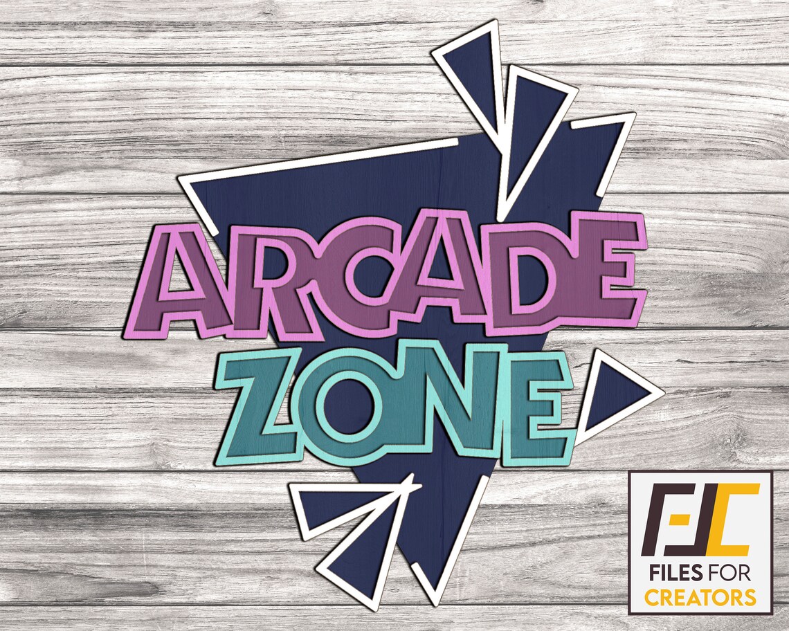 Arcade Zone Laser Cut Files Vector Cutting Plan Multi-layer - Etsy