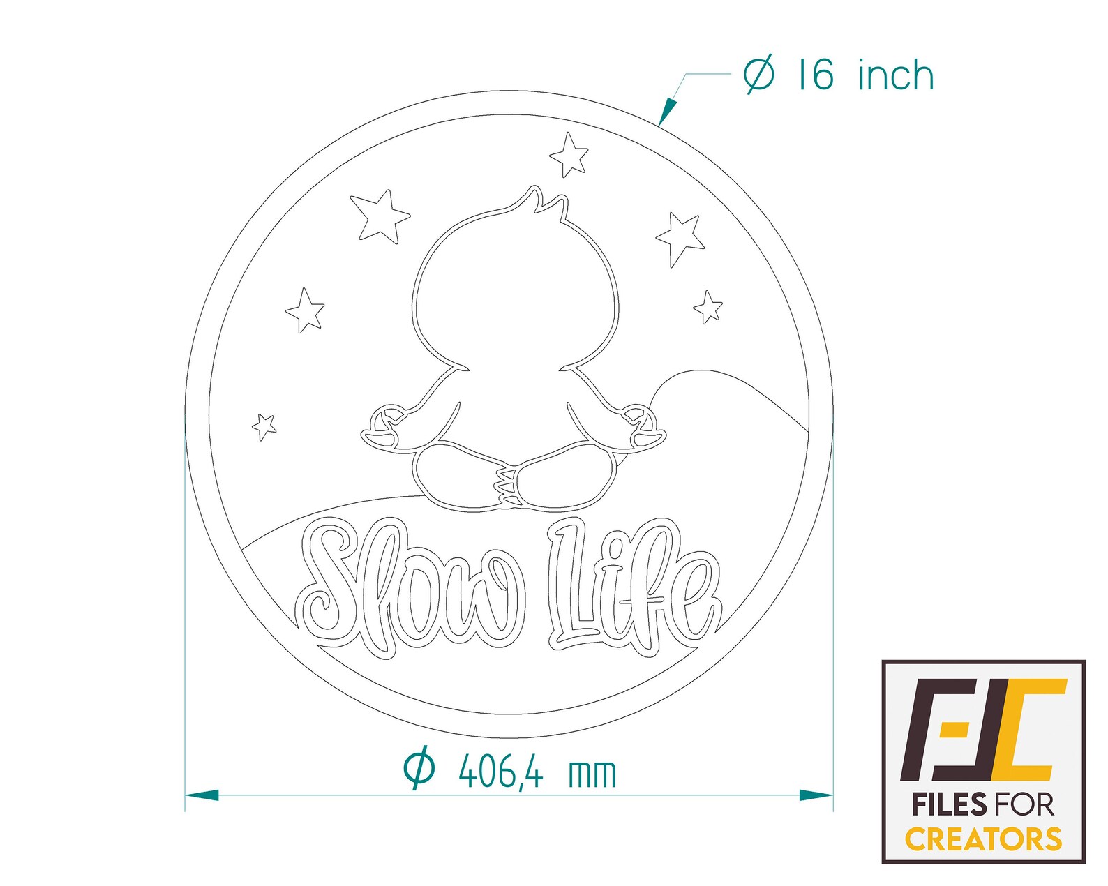 Slow Life Sloth Laser Cut Files and Vector Cutting Plan for - Etsy
