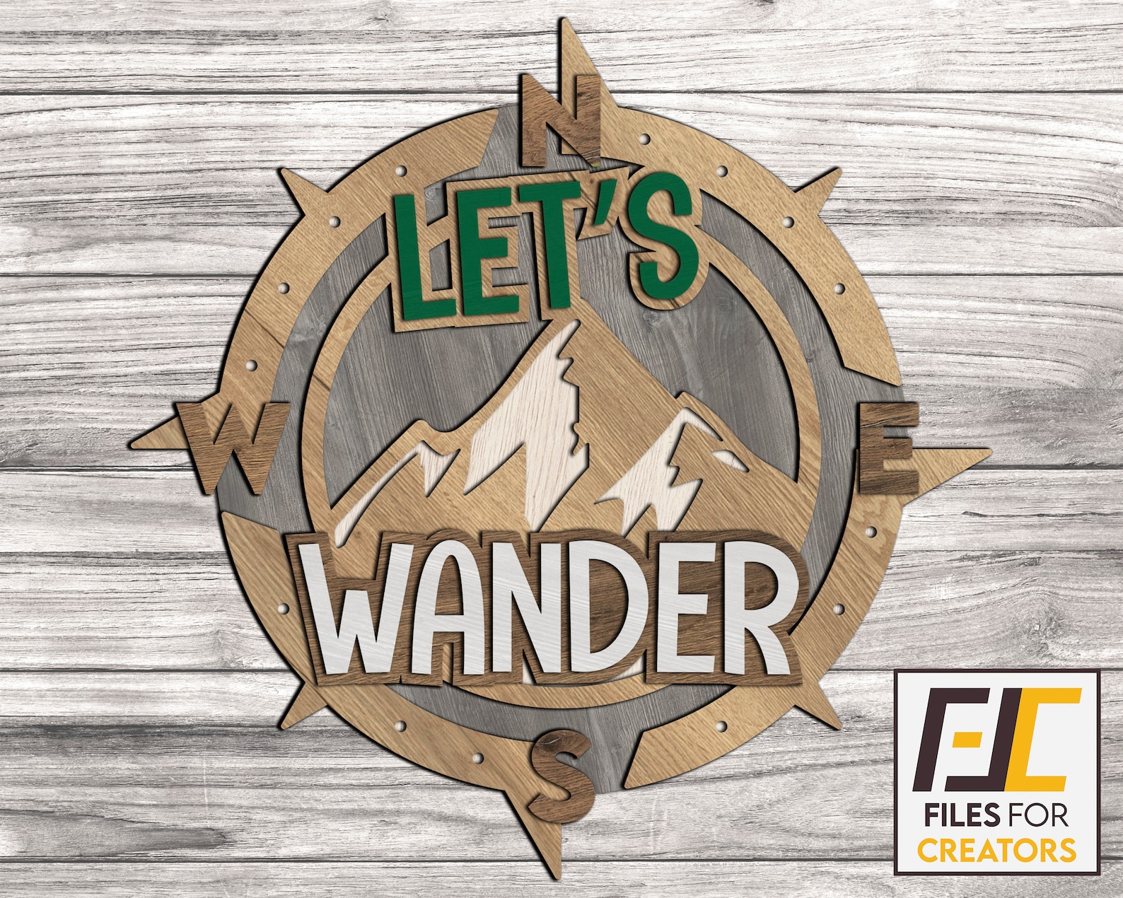 Compass Laser Cut Svg Dxf Files. Cnc Files for Wood. Wall - Etsy