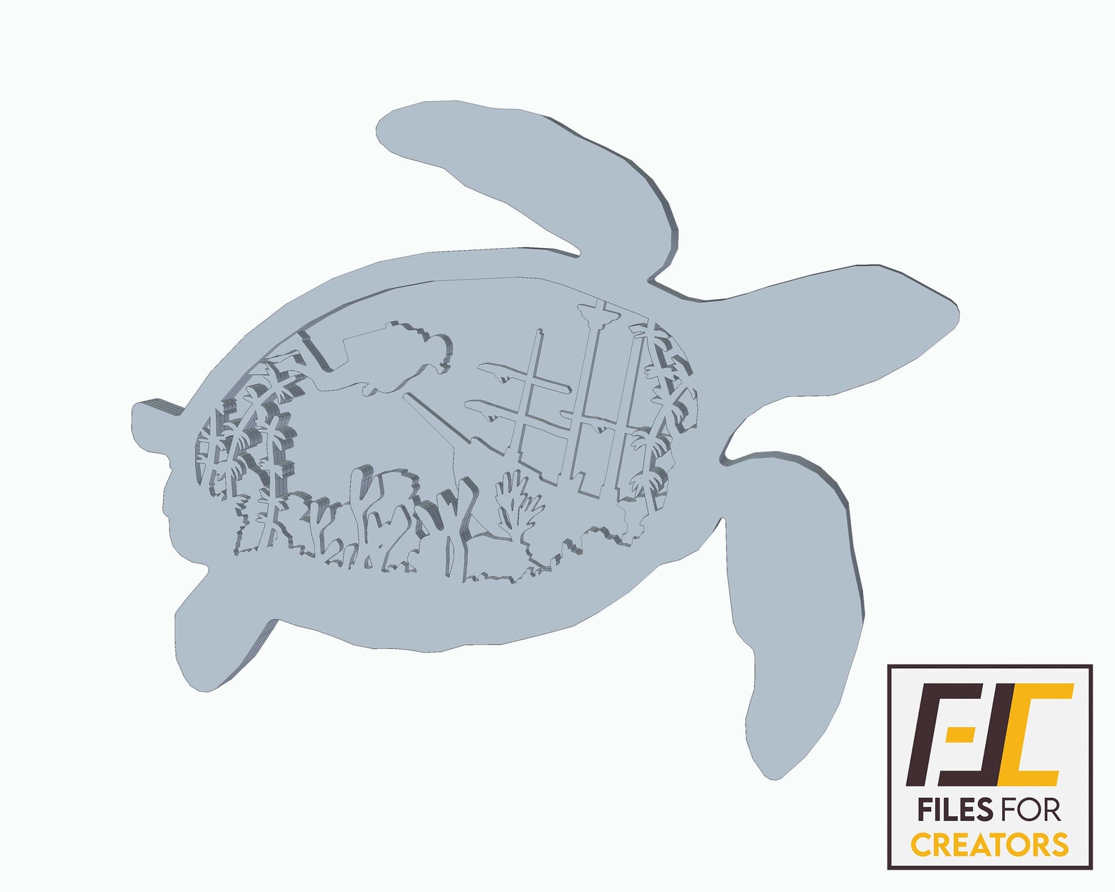 Turtle Laser Cut Svg Dxf Files. Cnc Files for Wood. Glowforge - Etsy