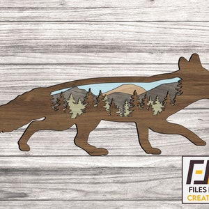 Fox Laser Cut Svg Dxf Files. Cnc Files for Wood. Glowforge | Etsy